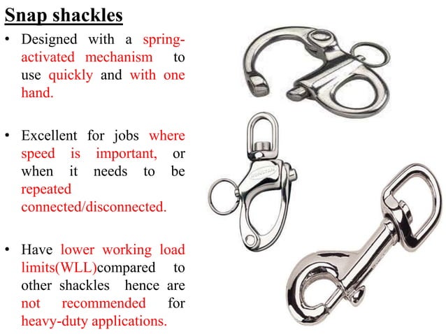 TYPES OF SHACKLES (With Pictures) | PPTX