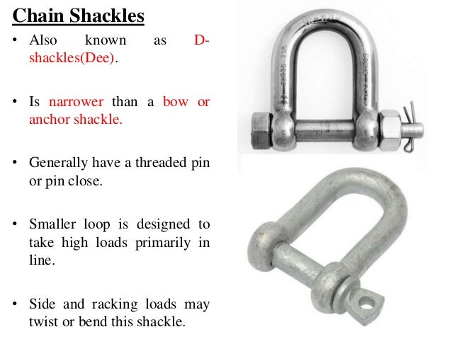 TYPES OF SHACKLES (With Pictures)