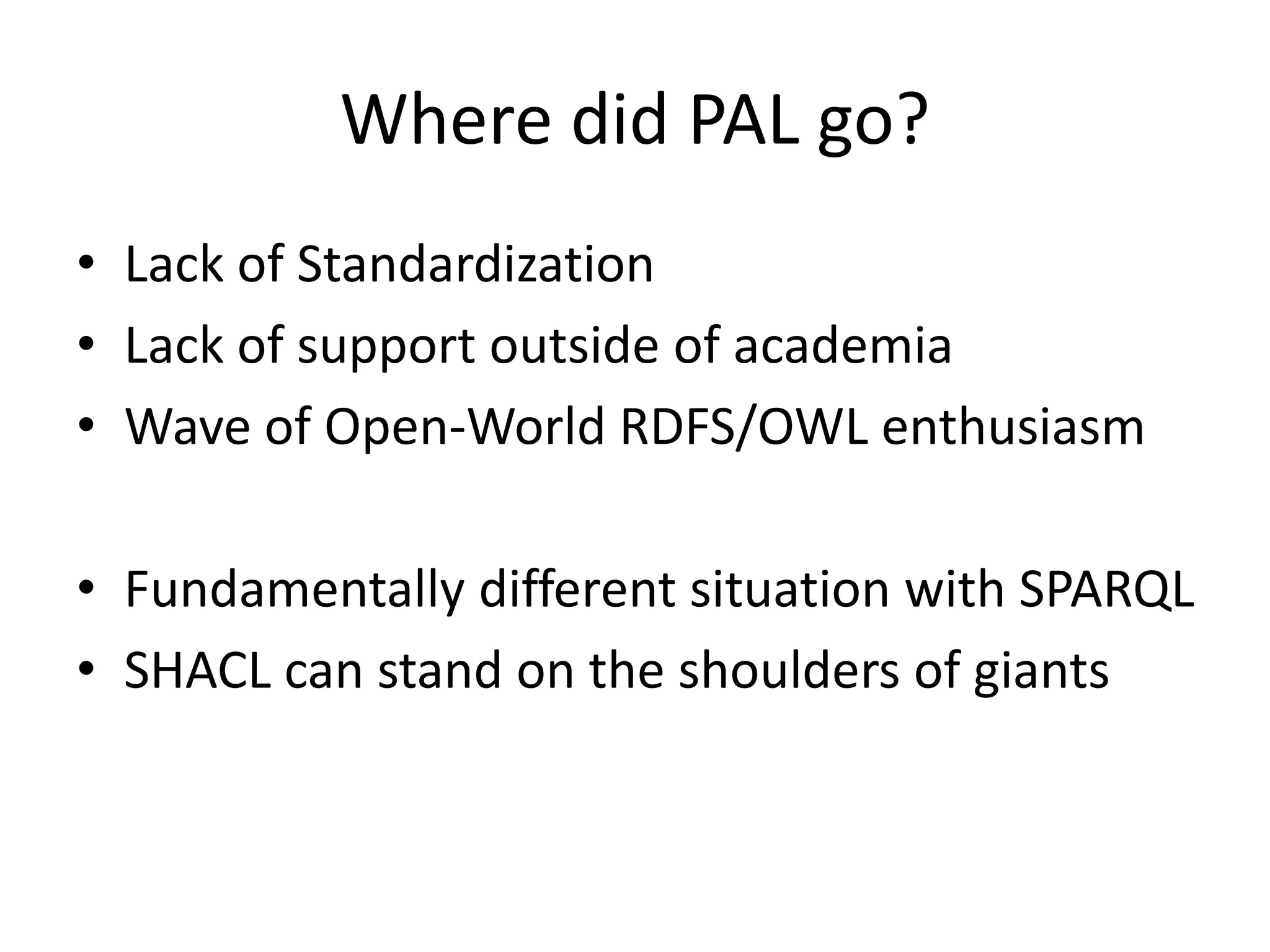 SHACL Specification Draft | PPT
