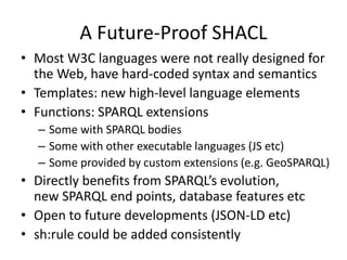 SHACL Specification Draft | PPT