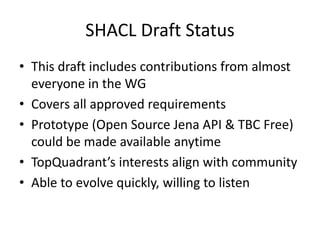 SHACL Specification Draft | PPT