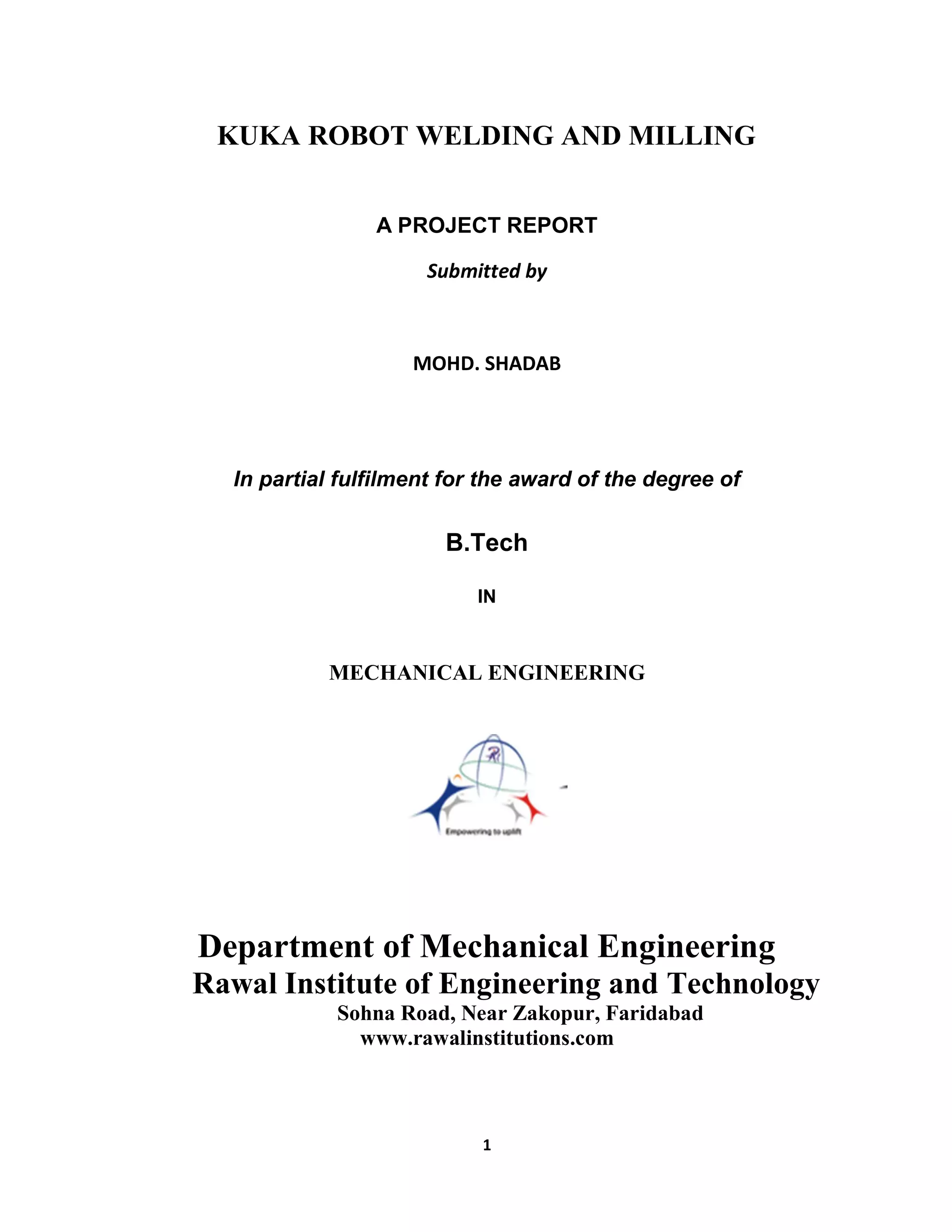 Industrial robots Welding programming and milling operations | PDF