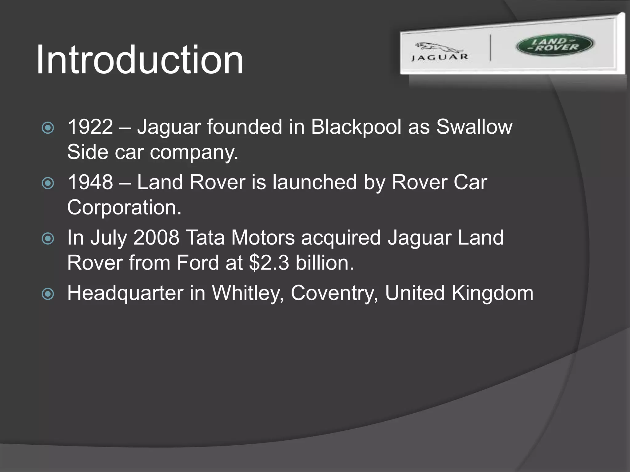 Jaguar land rover | PPTX
