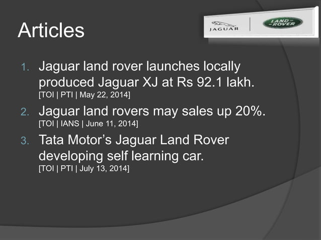 Jaguar land rover | PPTX