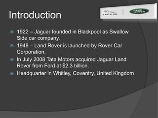 Jaguar land rover | PPTX