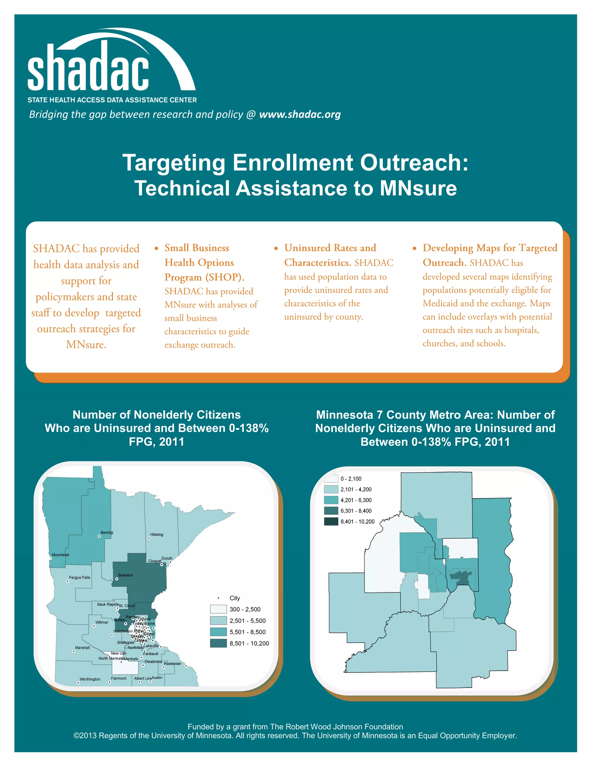 Shadac mnsure outreach 2 | PDF