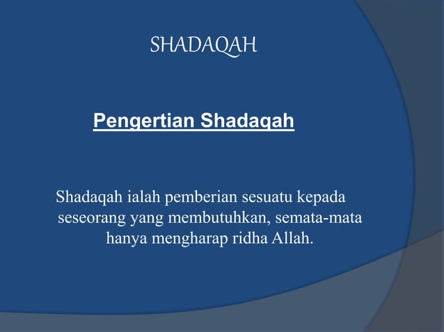 ppt Shadaqah, hibah dan hadiah | PPTX