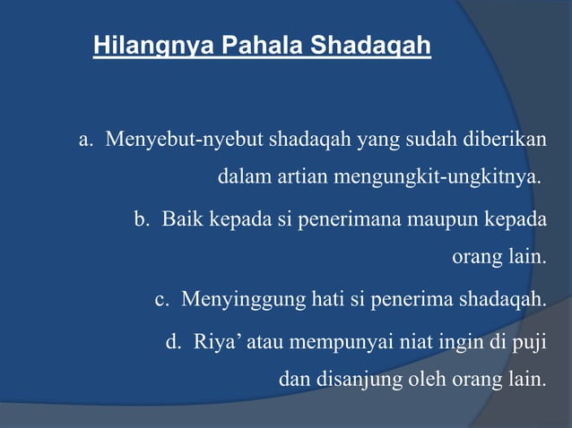 ppt Shadaqah, hibah dan hadiah | PPTX