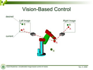 Uncalibrated Image-Based Robotic Visual Servoing (knowdiff.net) | PPT | Robotics | Technology ...