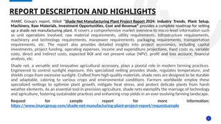 Shade Net Manufacturing Plant Report 2024 | PPT