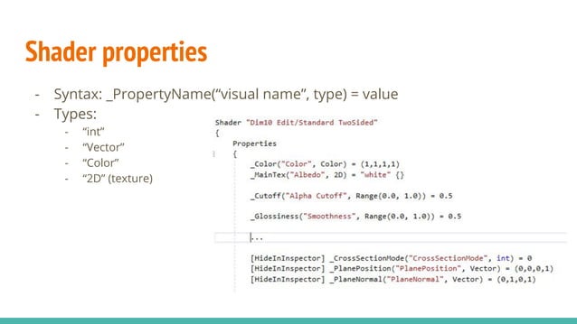 Shaders in Unity | PDF | 3-D Graphics | Computer Software and Applications