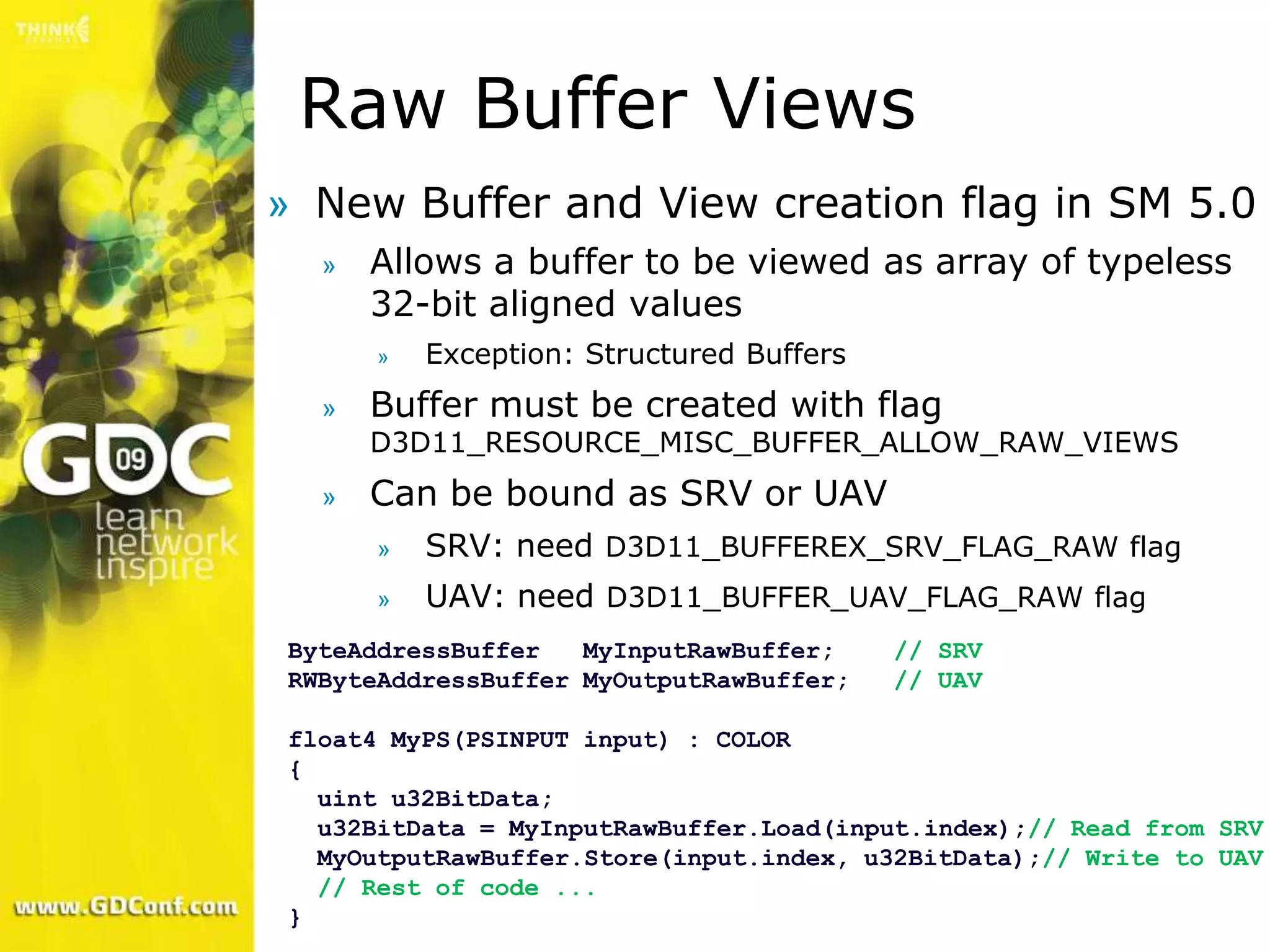 Shader model 5 0 and compute shader | PPTX