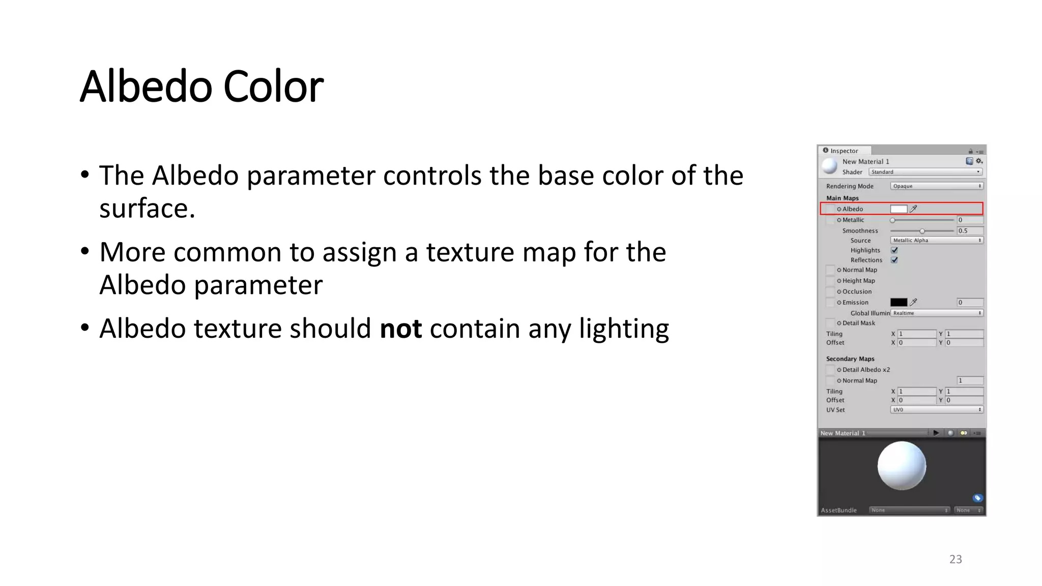 Shaders And Standard Shader In Unity Ppt