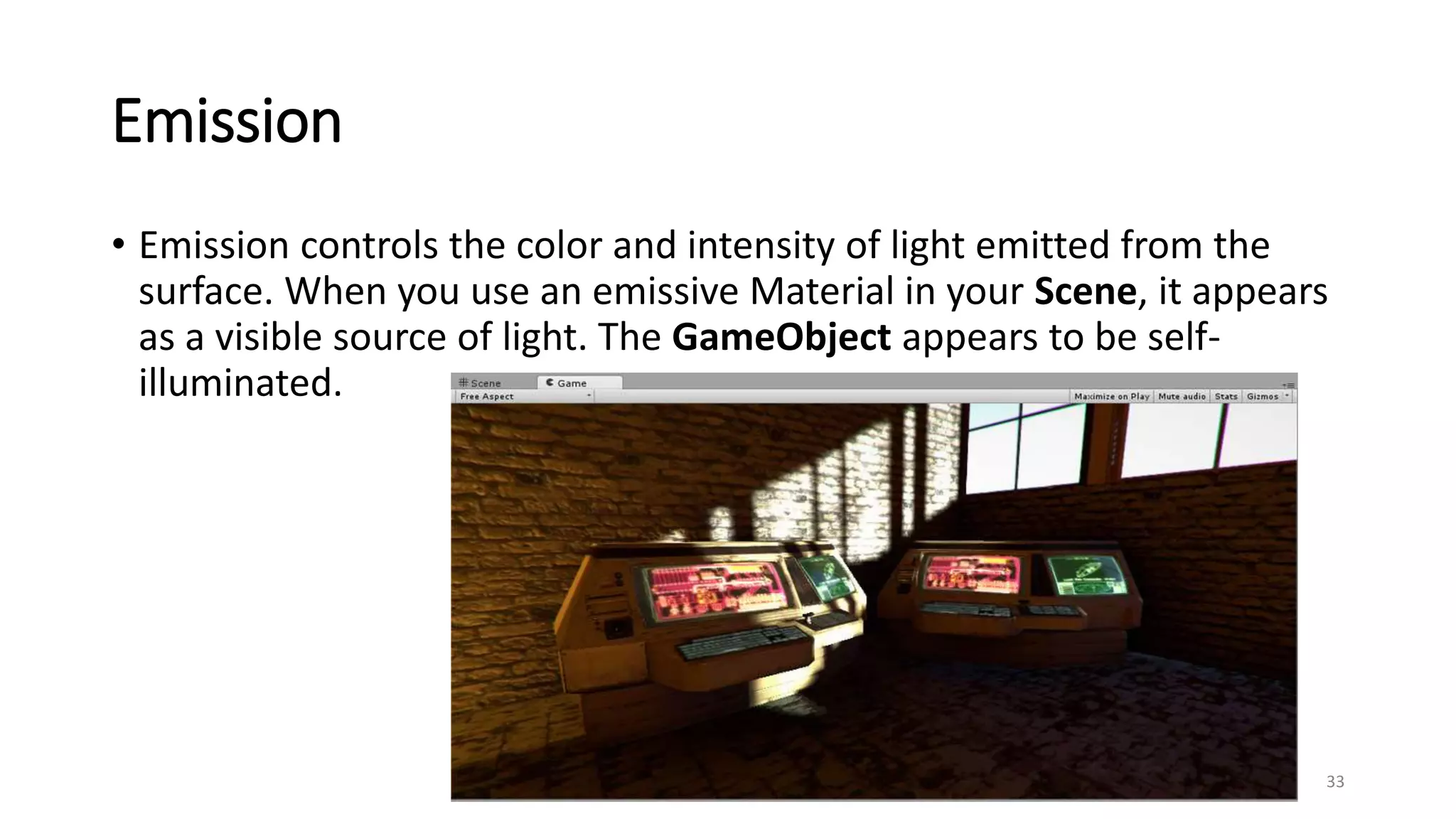 Shaders And Standard Shader In Unity Pptx 3 D Graphics Computer