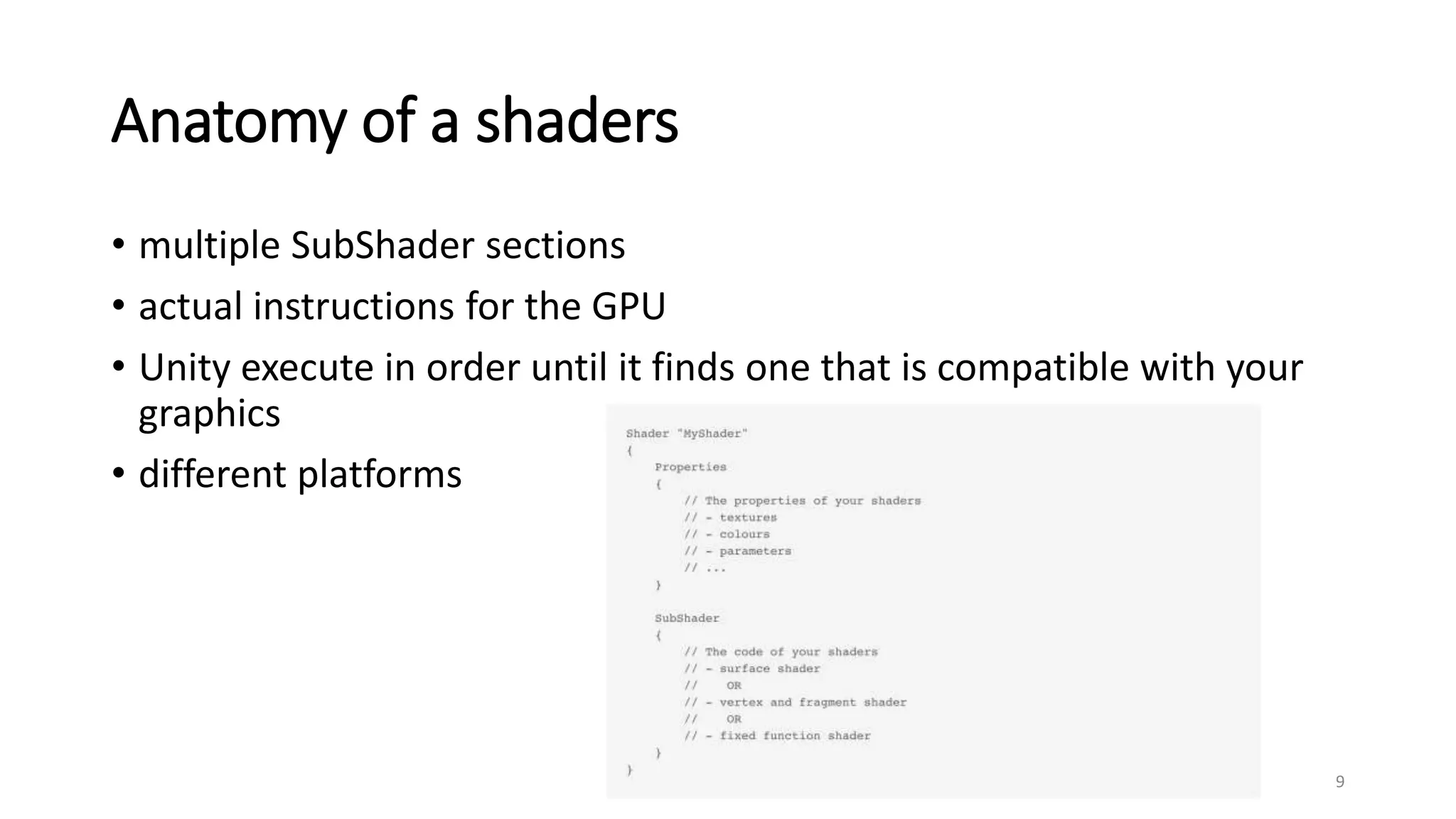 Shaders & Standard Shader In Unity | PPT
