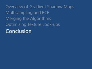 [shaderx5] 4.2 Multisampling Extension for Gradient Shadow Maps | PDF