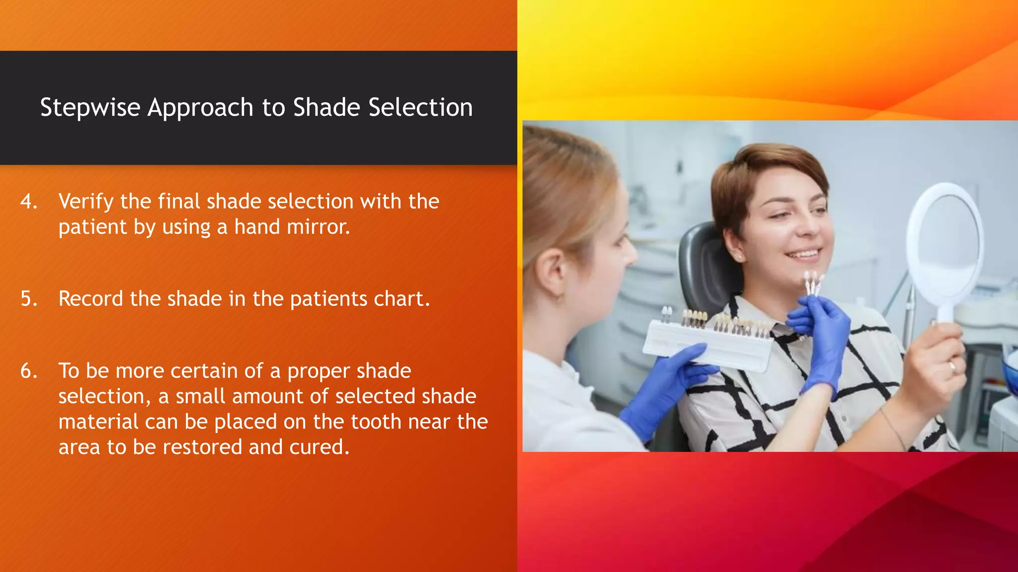 Shade selection in composite restorations | PPTX