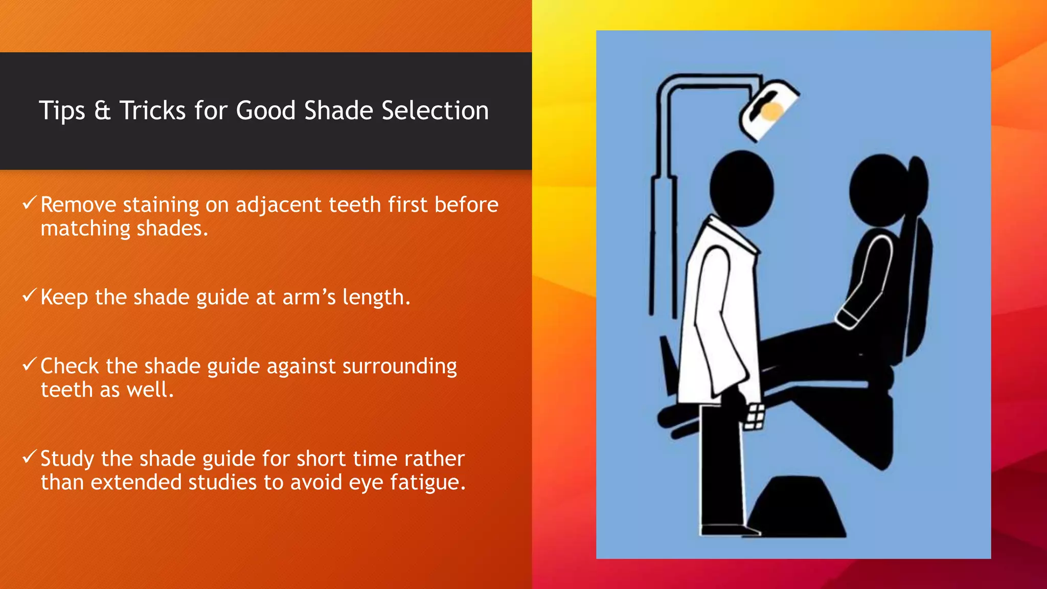 Shade selection in composite restorations | PPTX