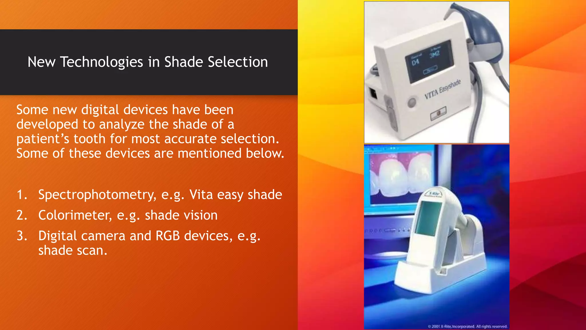 Shade selection in composite restorations | PPTX