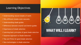 Shade selection in composite restorations | PPTX