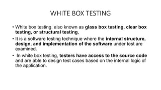 Grey box testing in software security involves assessing the security ...