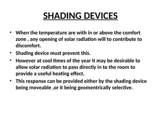 Design of shading devices in building exterior | PPTX