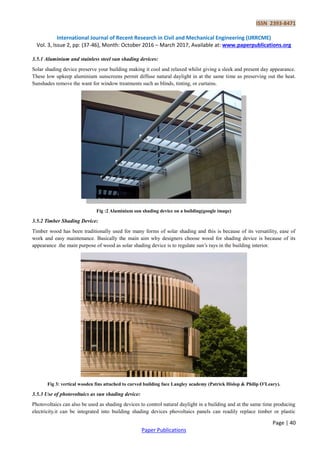 Shading Devices in High Rise Buildings in the Tropics | PDF