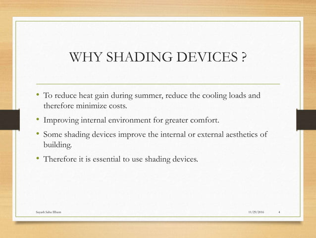 Shading Devices | PPTX