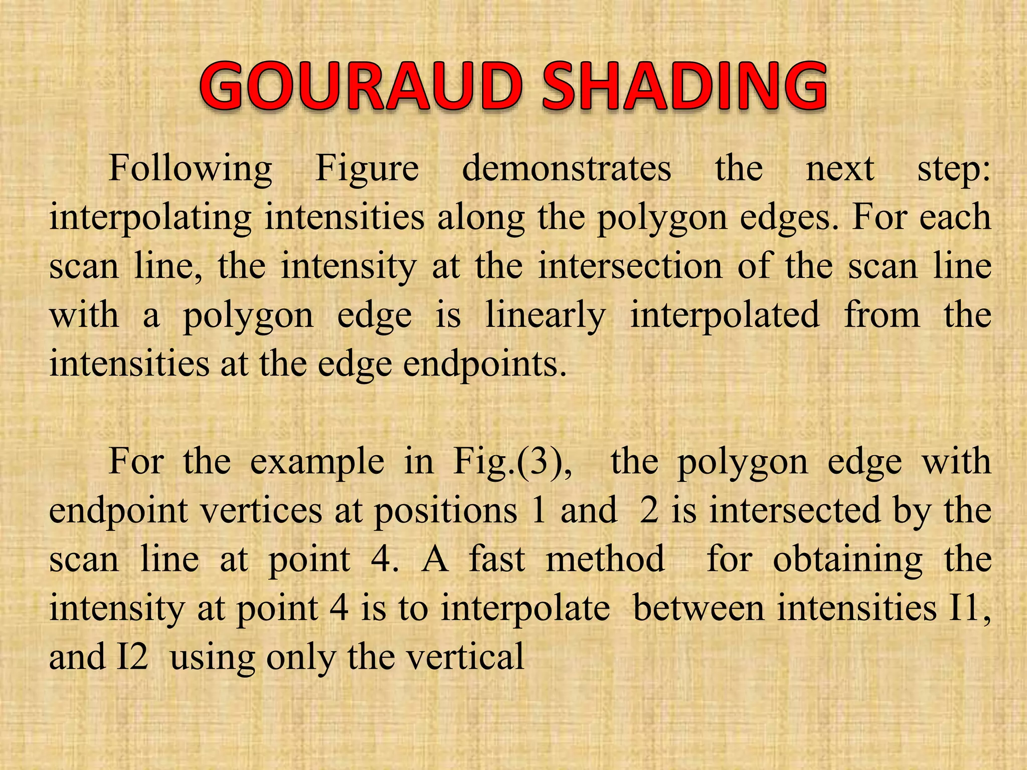 Shading Methods Pptx 3 D Graphics Computer Software And Applications