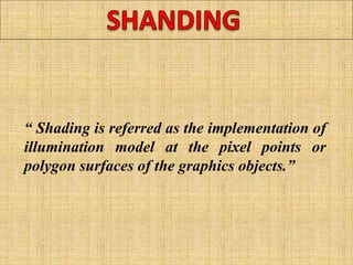 Shading methods | PPTX