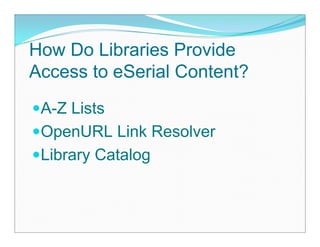 Shadle "Library Catalog Metadata Basics for Publishers" | PPT