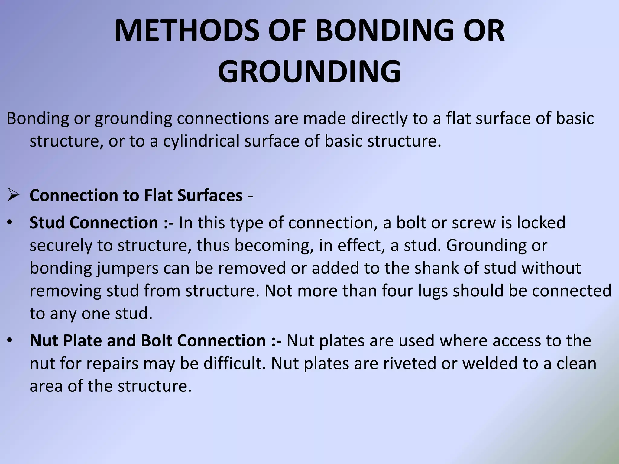 Hands on experience understand and test electrical bonding on aircraft ...