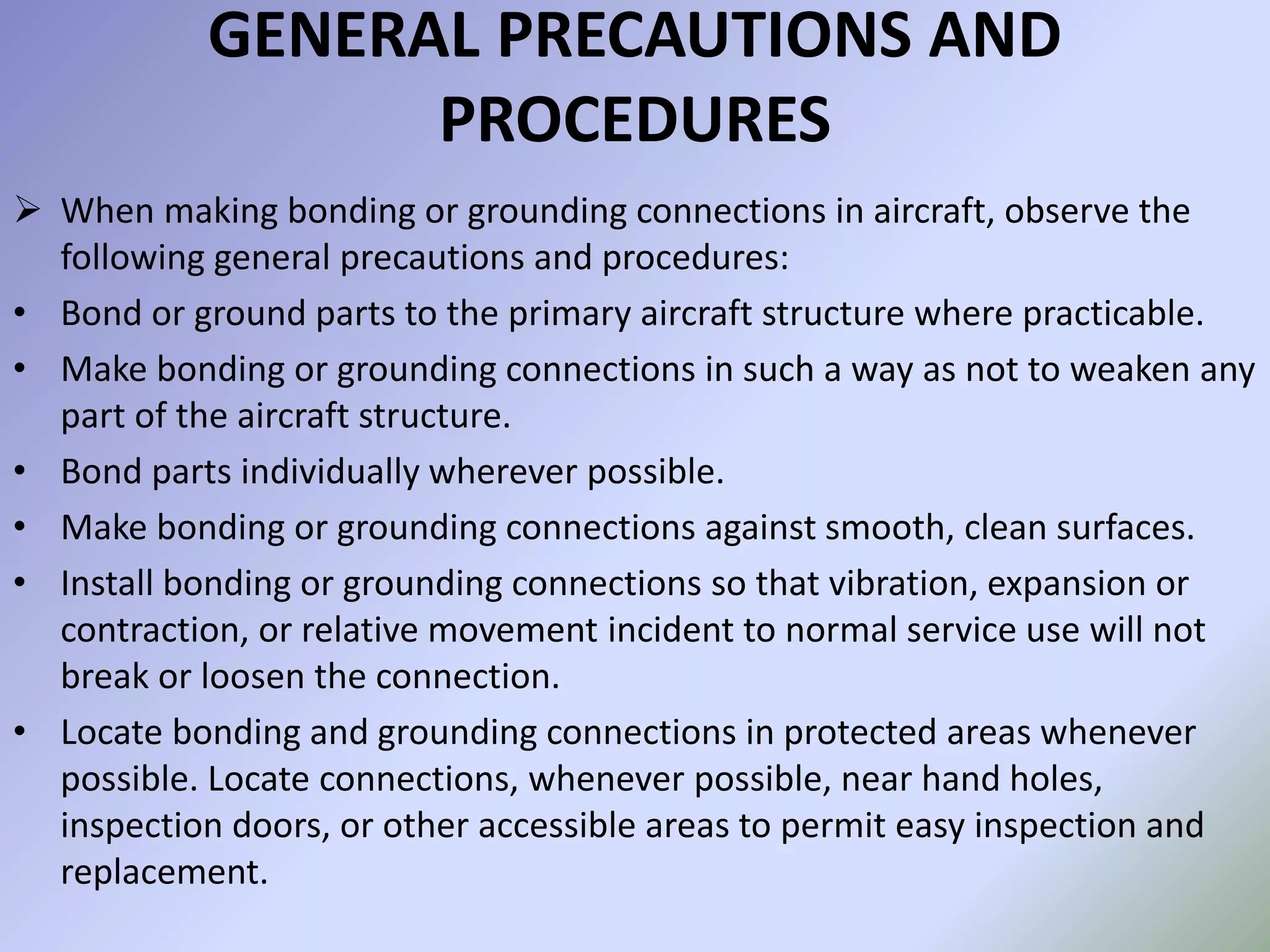Hands on experience understand and test electrical bonding on aircraft ...
