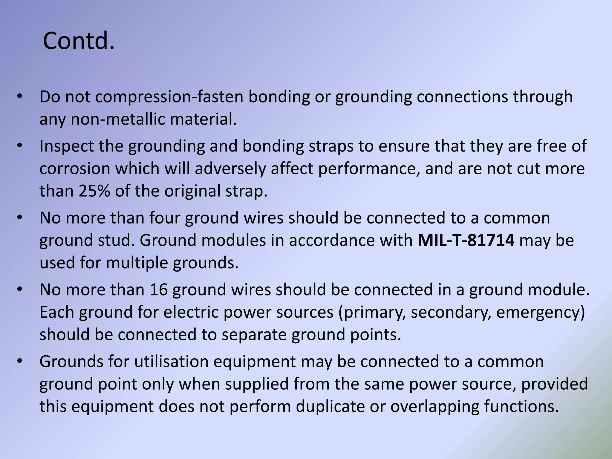 Hands on experience understand and test electrical bonding on aircraft ...