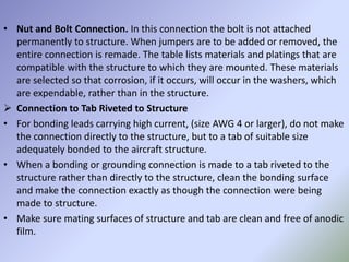 Hands on experience understand and test electrical bonding on aircraft ...
