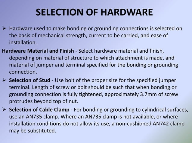 Hands on experience understand and test electrical bonding on aircraft ...