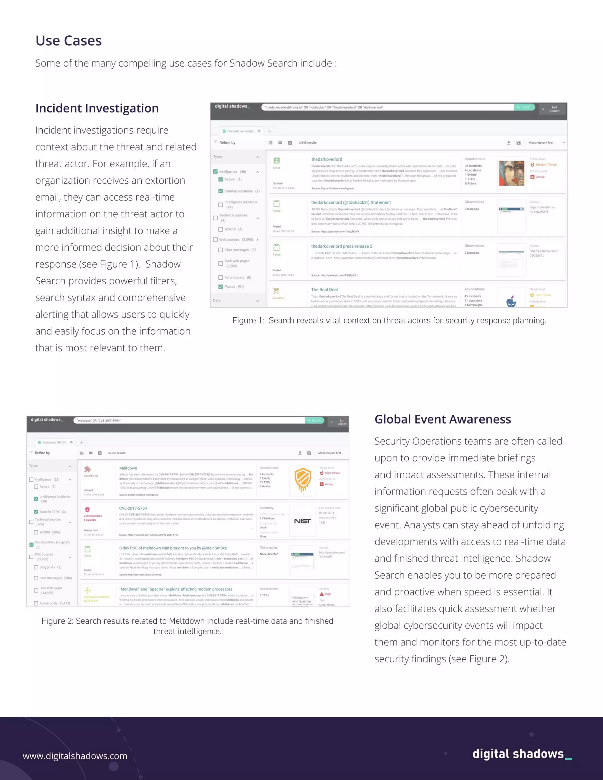 Digital Shadows Shadow Search | PDF