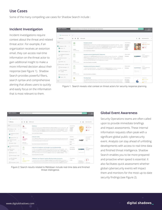 Digital Shadows Shadow Search | PDF