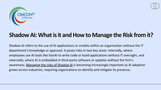 Shadow AI: What is it and How to Manage the Risk from it? | PDF ...