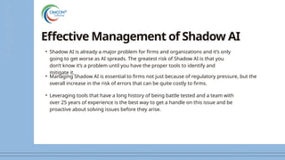Shadow AI: What is it and How to Manage the Risk from it? | PPTX