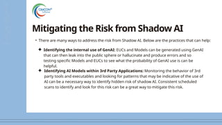 Shadow AI: What is it and How to Manage the Risk from it? | PPT