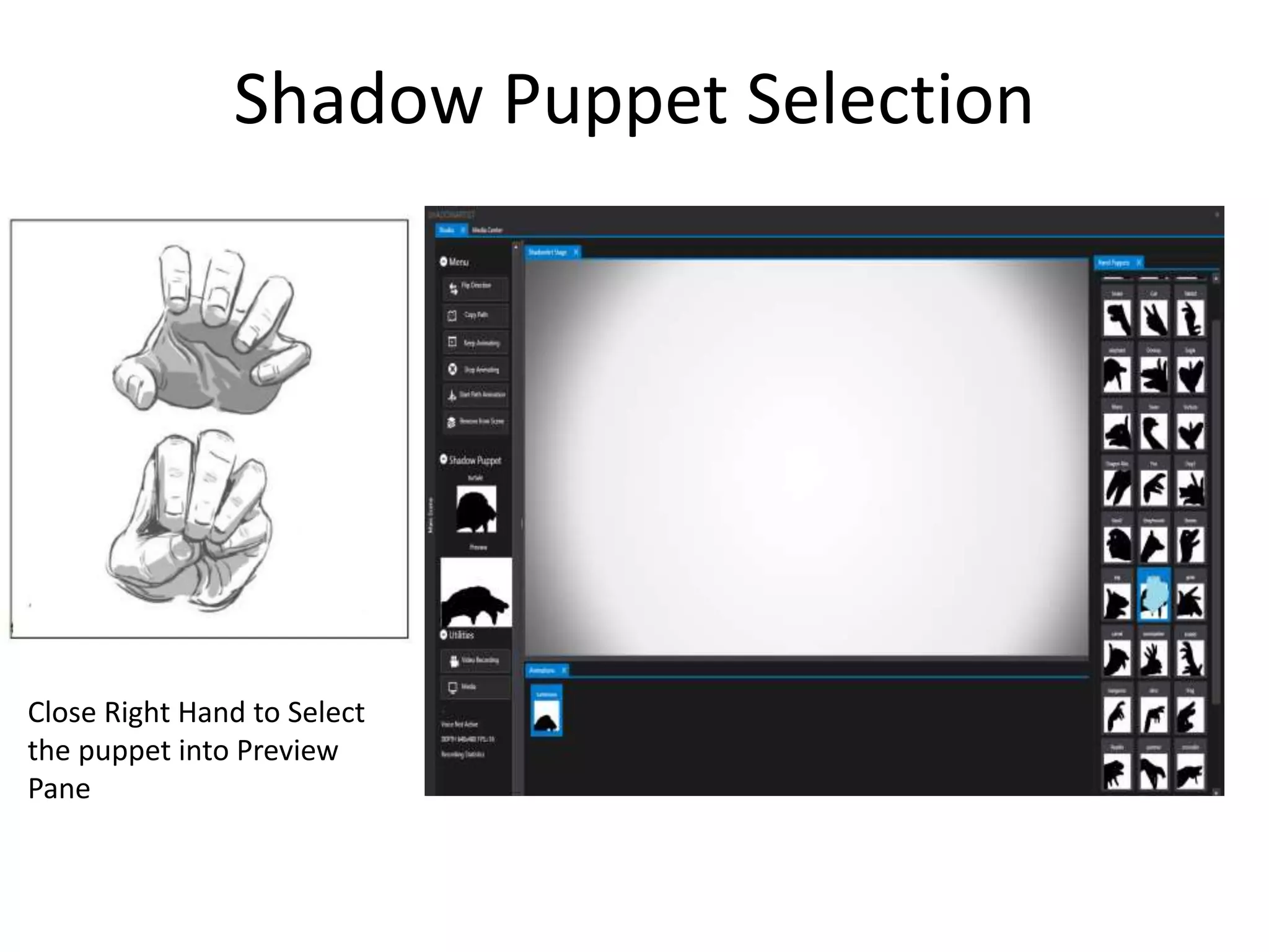 Shadow artist storyboard | PPT