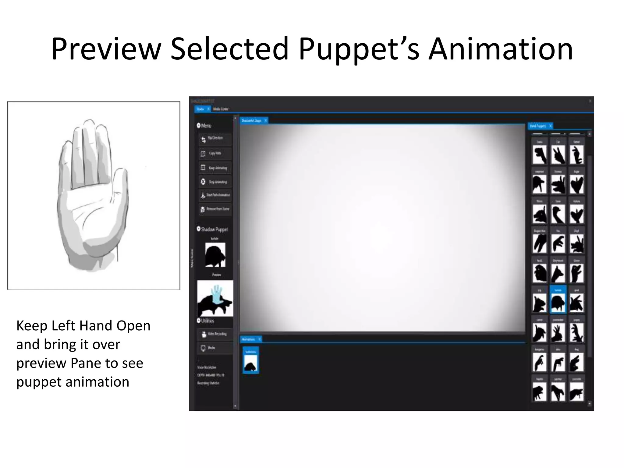 Shadow artist storyboard | PPT