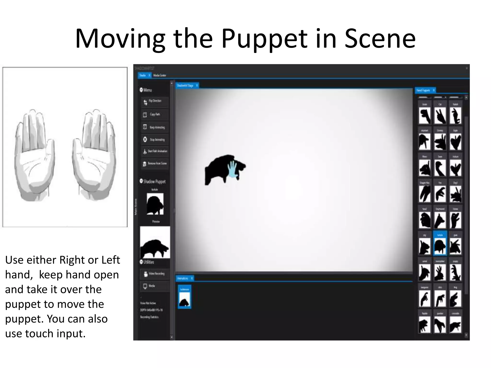 Shadow artist storyboard | PPT