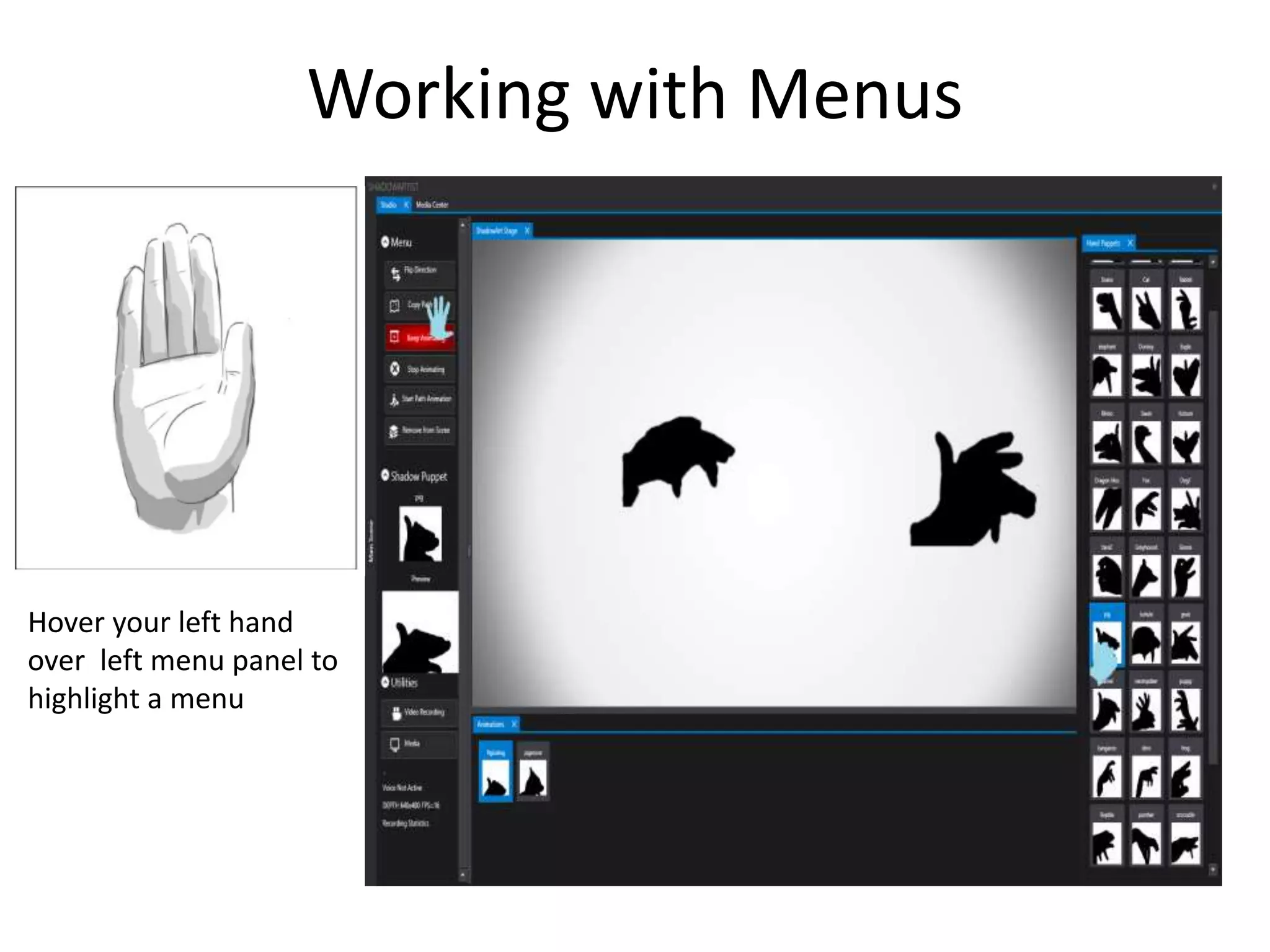 Shadow artist storyboard | PPT