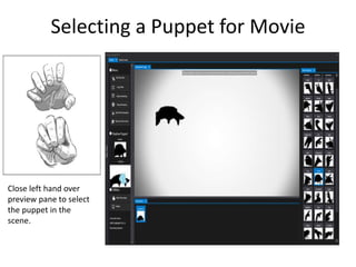 Shadow artist storyboard | PPT