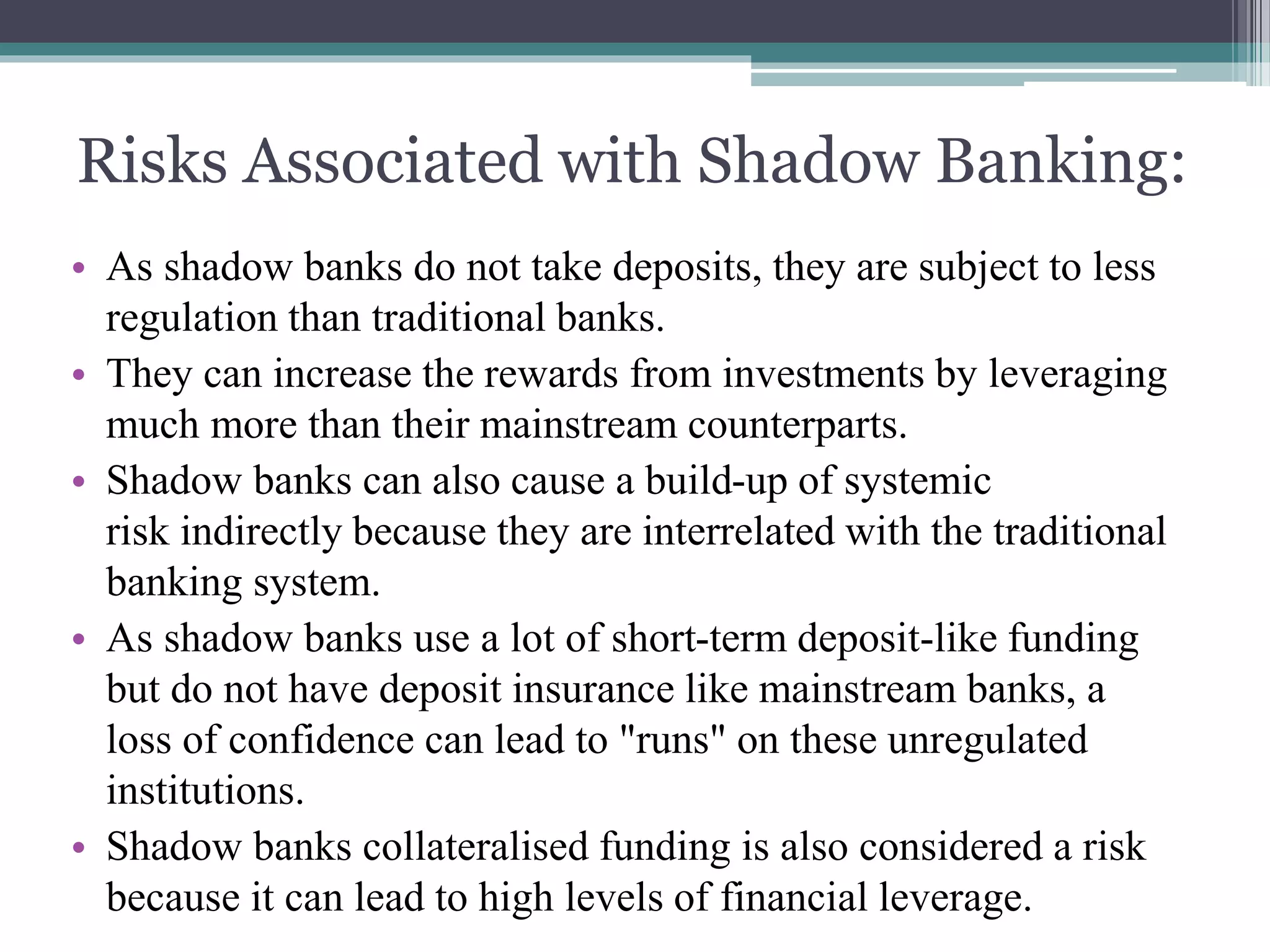 Shadow banking | PPTX