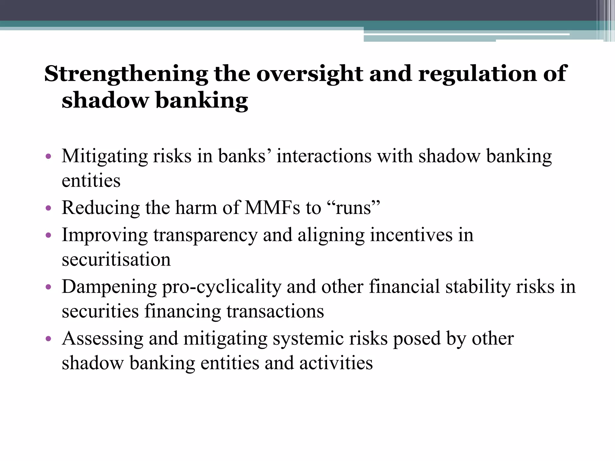 Shadow banking | PPTX