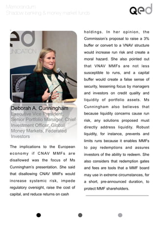 Copywriter Collective - Denzil - Shadow banking mmf | PDF