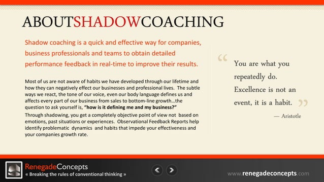 Shadow Coaching Professional Program | PDF | Business | Business and ...